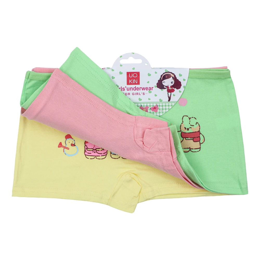 Uokin Cartoon Little Girls Underwear 95% Pure Cotton Panties 4-10 Years ...