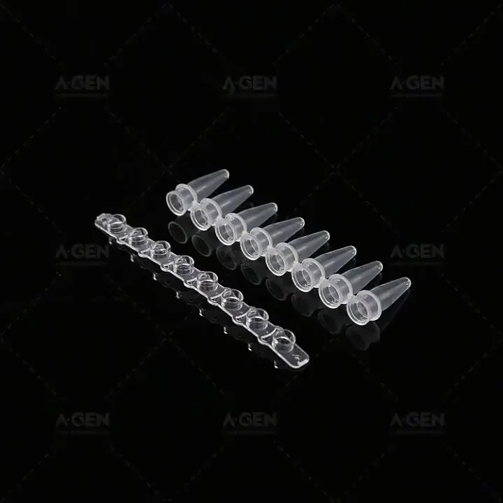 Pcr 8 Strip Tube Lid Pcr Tube 0.2ml (polypropylene,Lab Consumable ...