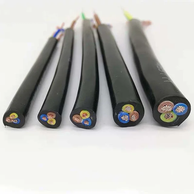 Flexible Pvc Cable Rvv 2-5 Core Royal Cord Power Cable With Dual Pvc Layers Building Wire For ...