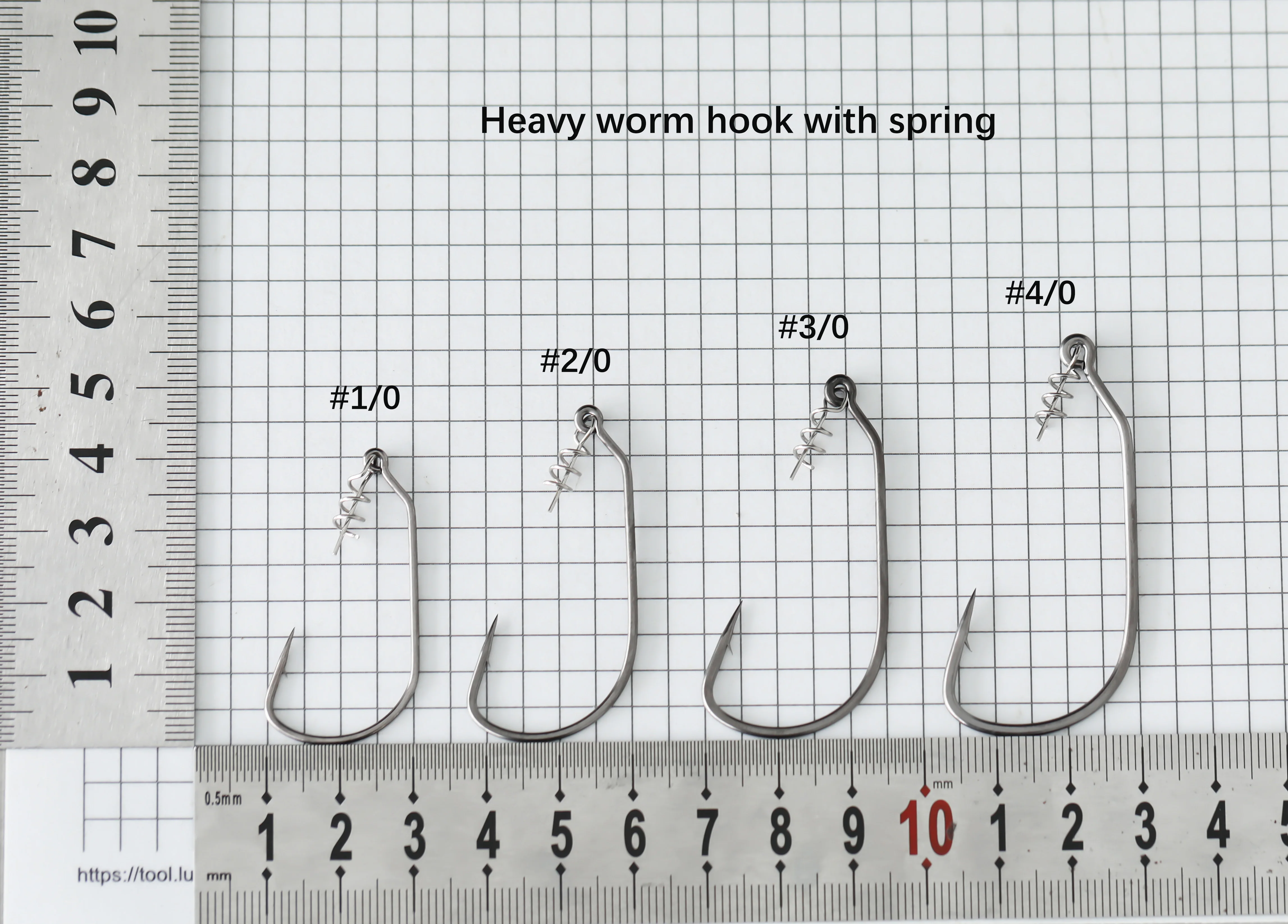 Super Slide Teflon Coating Heavy Worm Hook with Spring| Alibaba.com