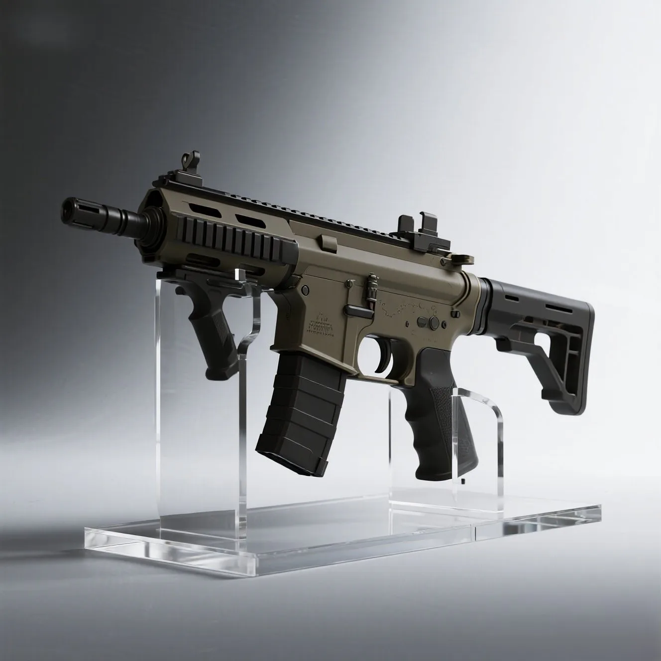 Factory Custom Wholesale Acrylic Gun Display Model Toy Stand for Retail ...