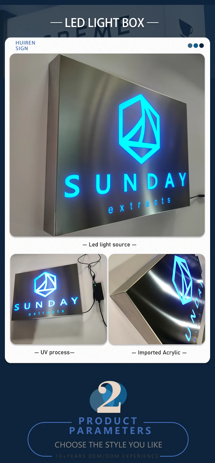 Custom Business Sign Logo Signage Indoor Wall Round Led Lights Logo ...