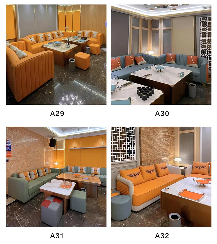Customized Luxurious Modern KTV Sofas with bar Booth, High-end Club ...