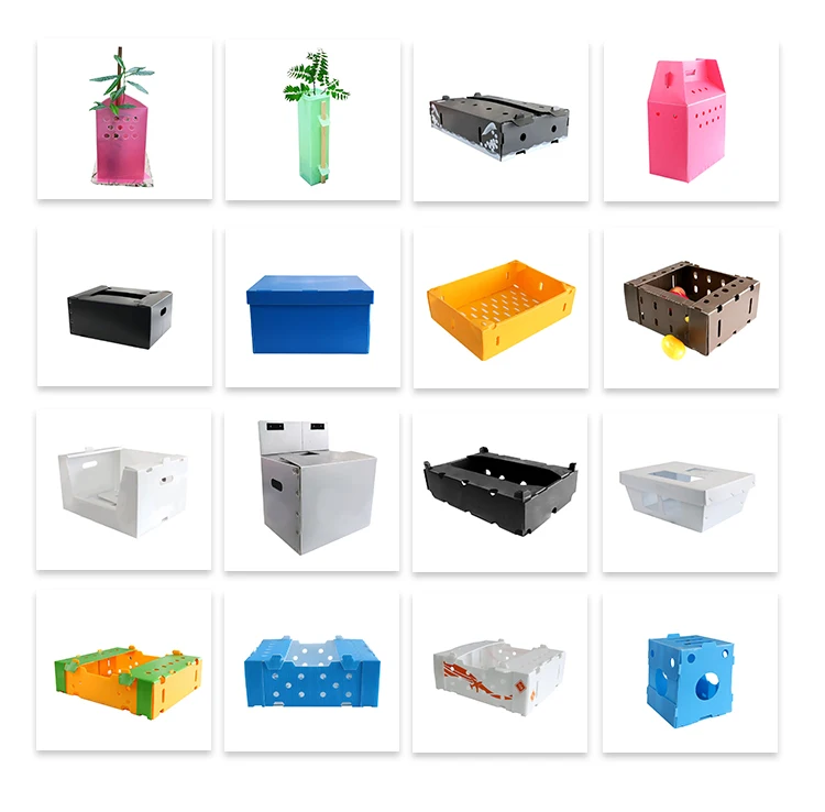 Factory Custom Pp Plastic Stackable Warehouse Corflute Collapsible ...