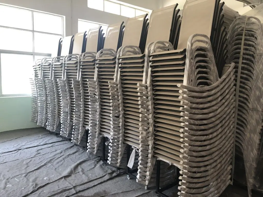 Heavy Duty Stackable Patio Leisure Sling Chair Glider Rocker Steel ...