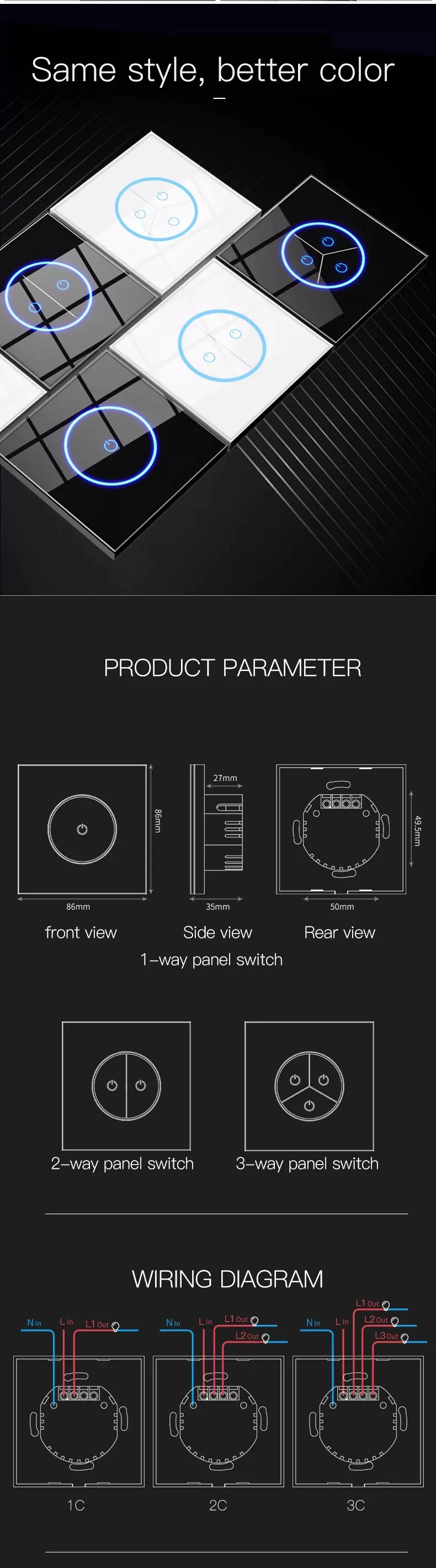 Smart Wifi Switches by TYSH - Control Your Home Efficiently