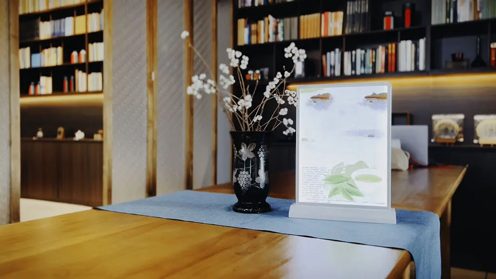 Custom Advertising Display LED Table Stand Poster Frame