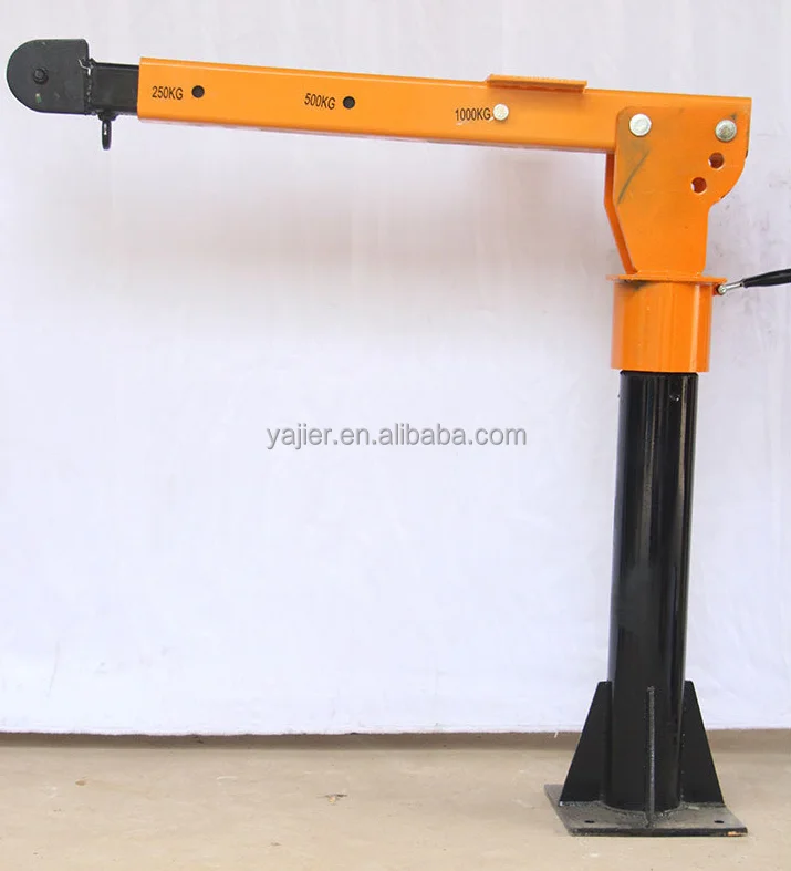 Lift 1 Ton Portable Hydraulic Boom Crane - Mini Pickup Truck