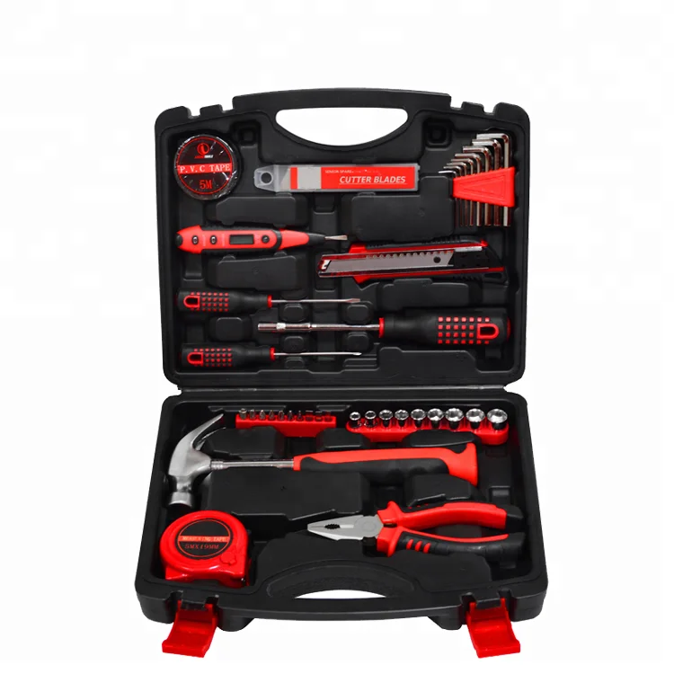 Heavy Duty Professional Tool Box Kit Set With Hammer And Screwdriver ...