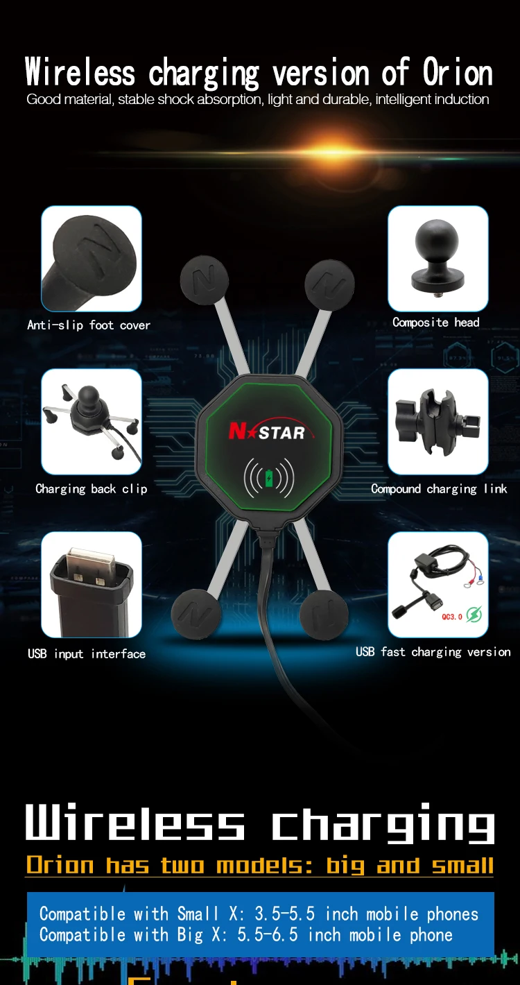 1 Inch U-bolt Base Mount Universal X Phone Cradle Phone Motorcycle ...