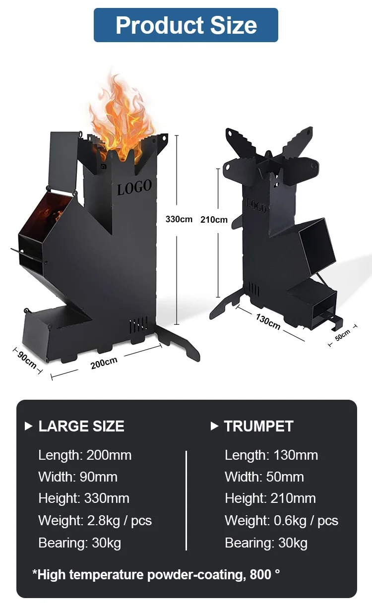 Rocket Stove Wood Burning Rocket Fire Stove Custom Factory Price ...