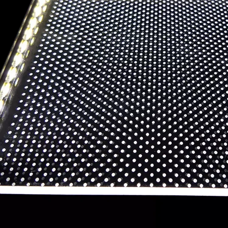 Optical Transparent Pmma Led Lgp Clear Dotted Acrylic Plate Light Guide ...