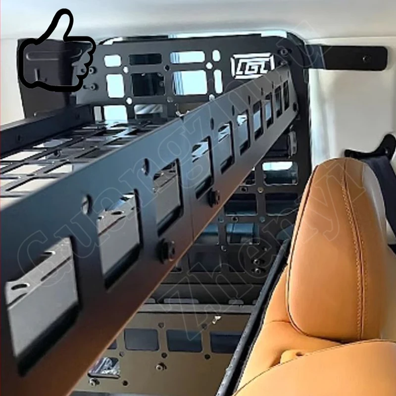 Rear Boot Trunk Window Luggage Storage Boxes Organizer Rack Molle Panel ...