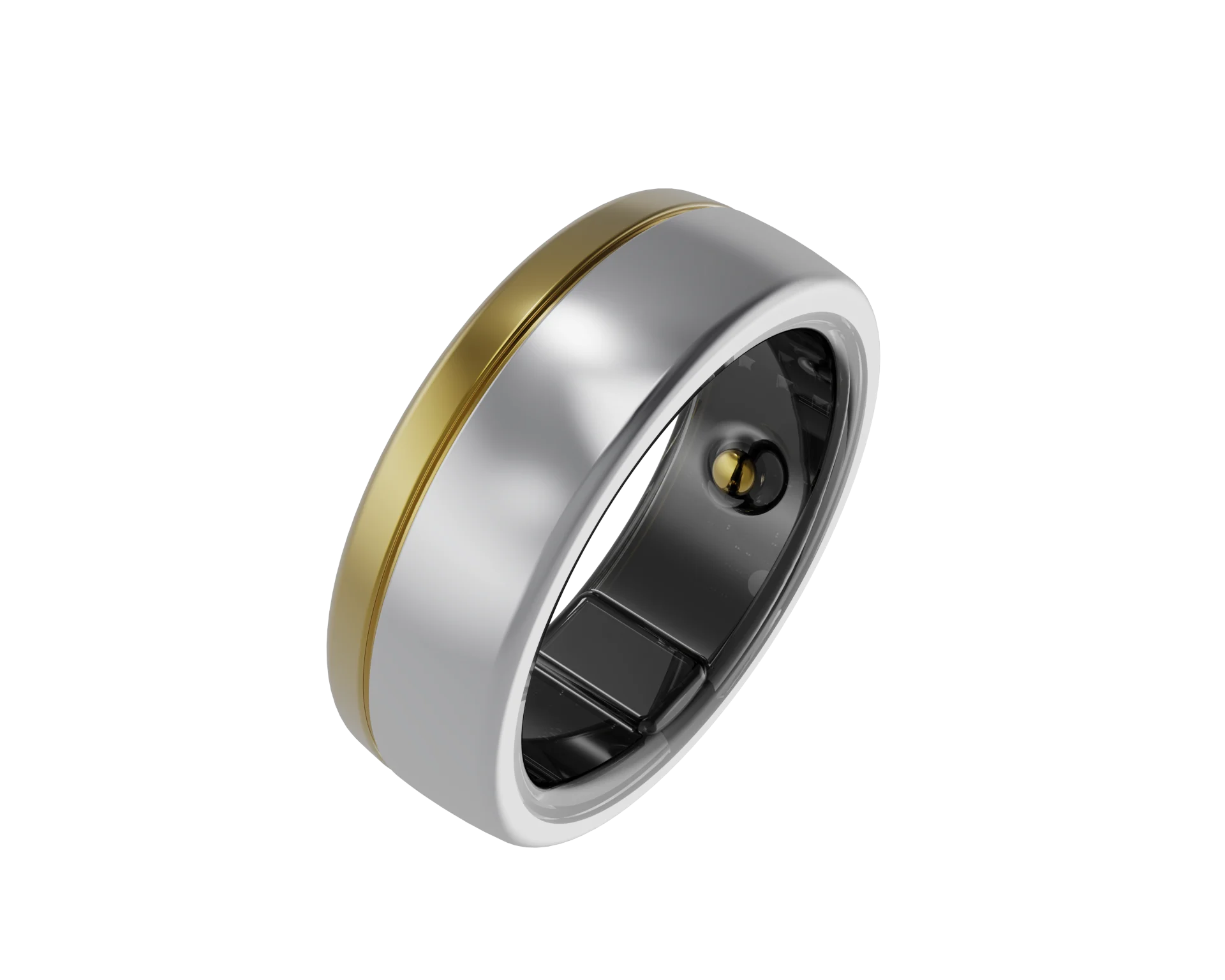 Titanium Smart Health Ring for Men Blood Oxygen Heart HRV ECG/EKG ...