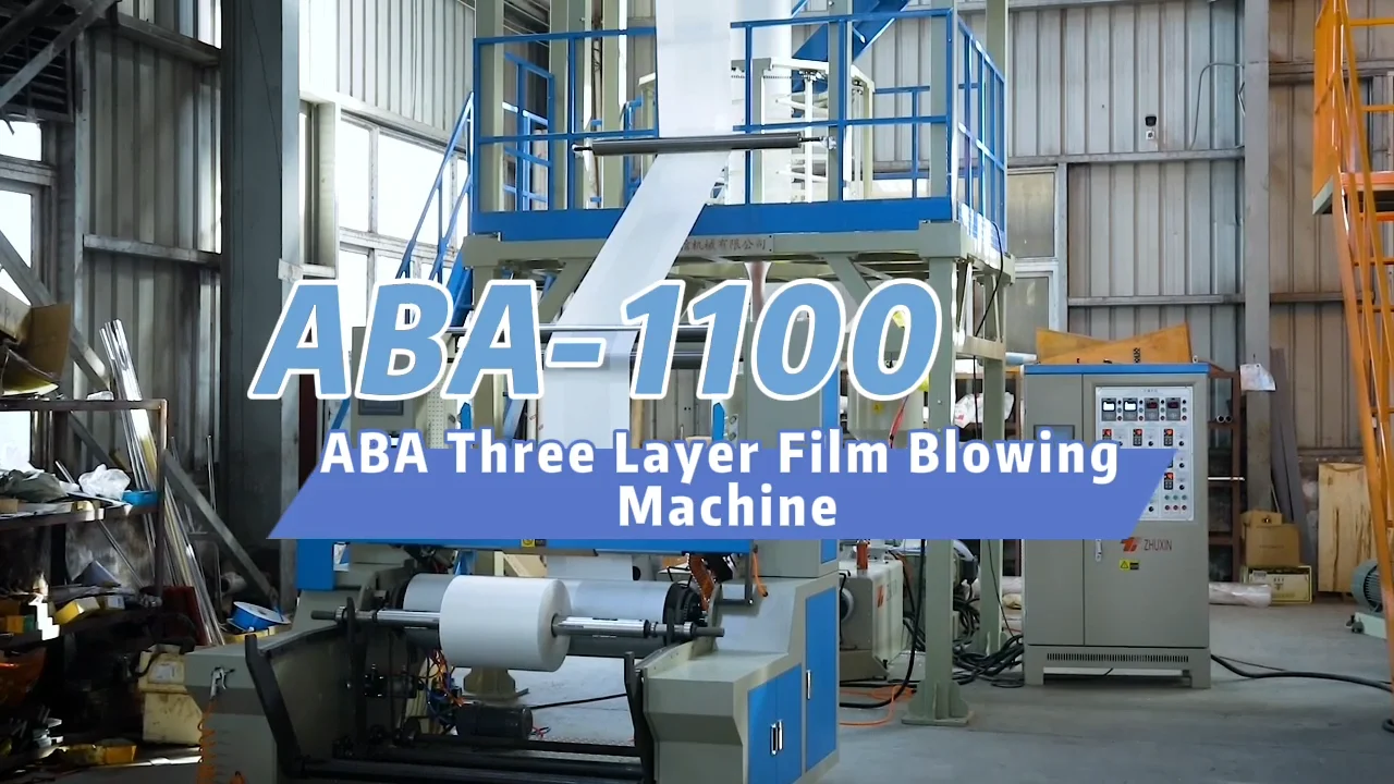 3 Layers Aba Biodegradable Ldpe Hdpe Pp Pe Plastic Blowing Film Machine ...