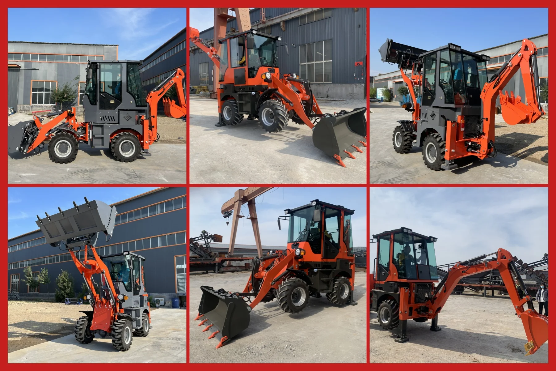 Compact Backhoe Tractor Loader Backhoe 4x4 3 Ton 1.5 Ton Backhoe Loader ...