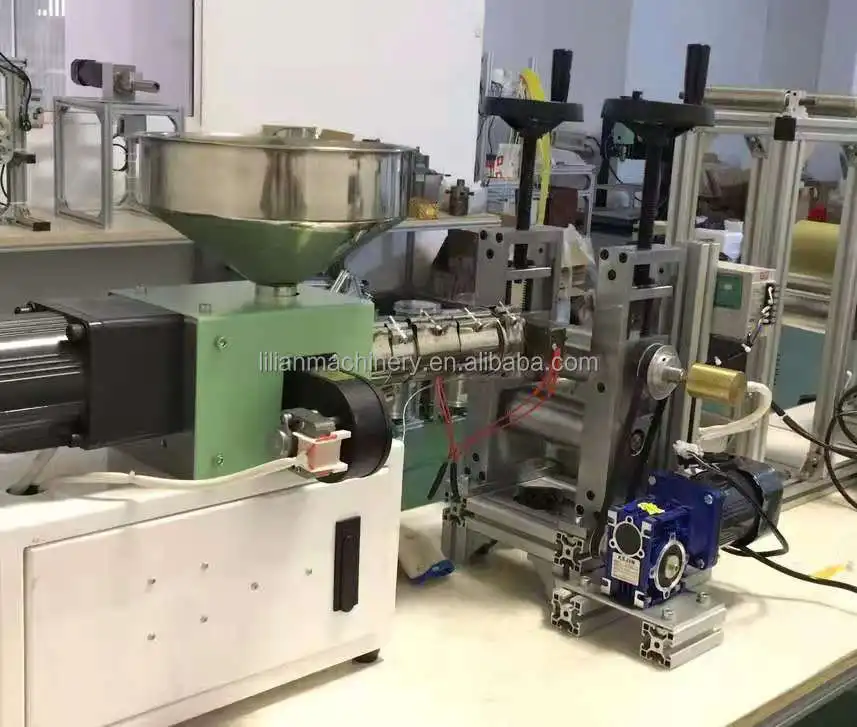 Lab Mini Plastic Plate Board Sheet Profile Extrusion Line Desktop For ...