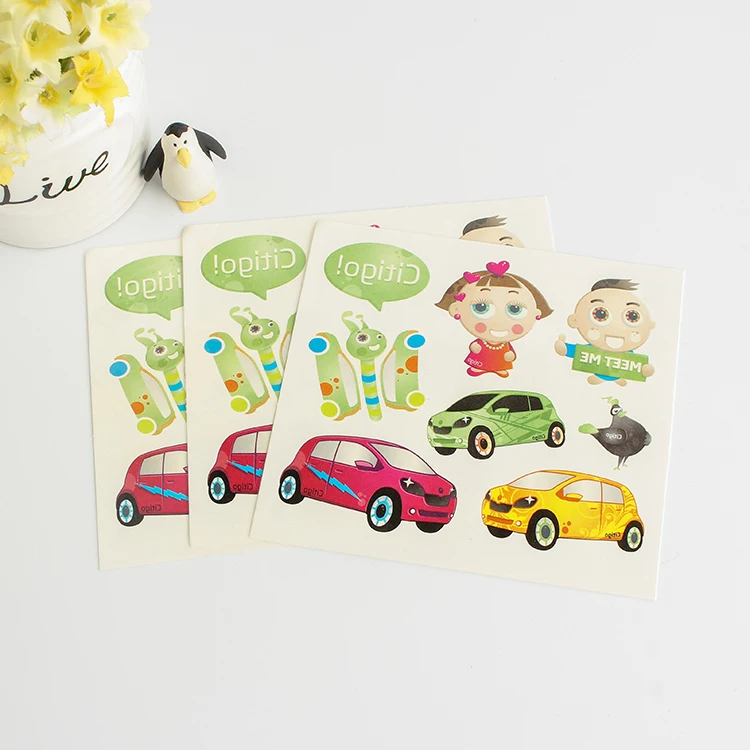 Kawaii Cute Boy Girl Face Sticker Tattoo Paint Stickers For Kids - Buy ...