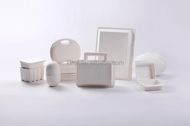 Biodegradable Paper Pulp Sugarcane Fiber Reusable Commodity Packaging ...