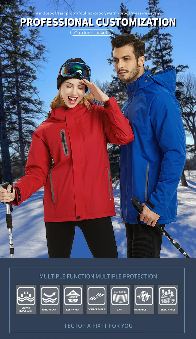 Wholesale Windproof Jacket Custom Logo Winter Outdoor Men's Sport ...