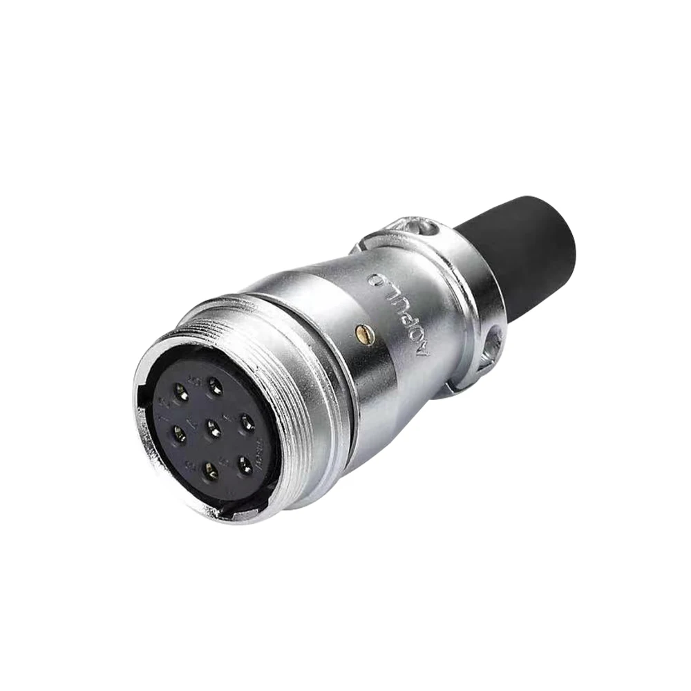 Aopulo DQ12 series 2 pin to 9 pin connectors waterproof grade IP44 AC ...