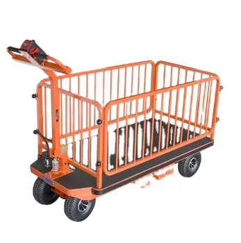 500kg Logistic Platform Warehouse Power Electric Trolley Carts For ...