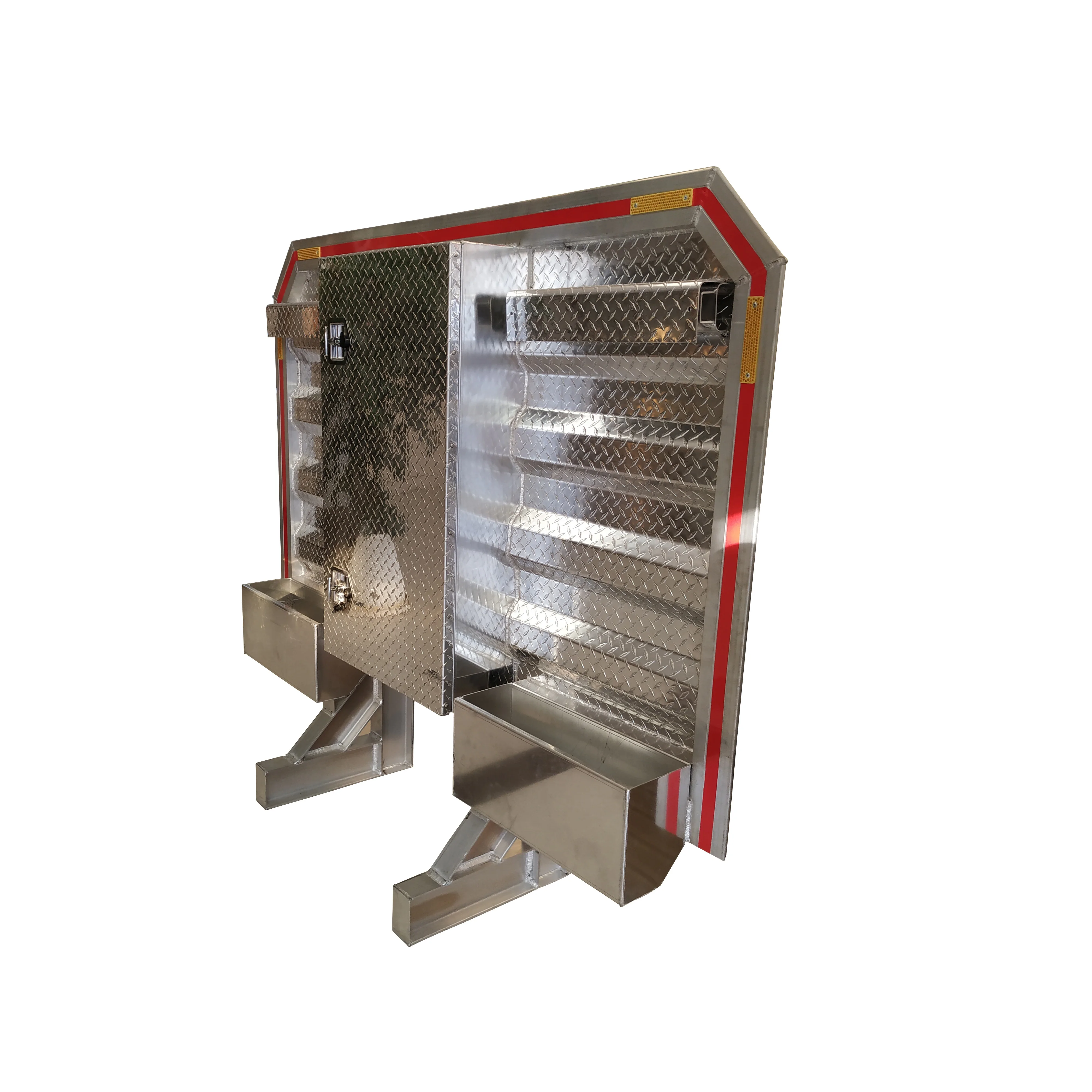 Mini Vault Single Door Aluminium Headache Rack W/ 2 Locking Chain Cab ...