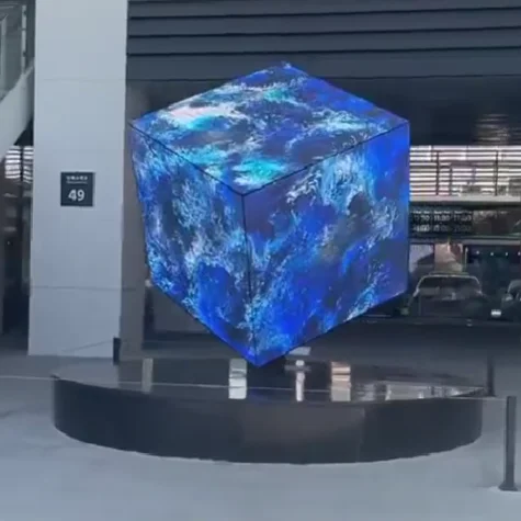 Shopping Mall Cube Led Advertising Video Screen Outdoor And Indoor Full ...