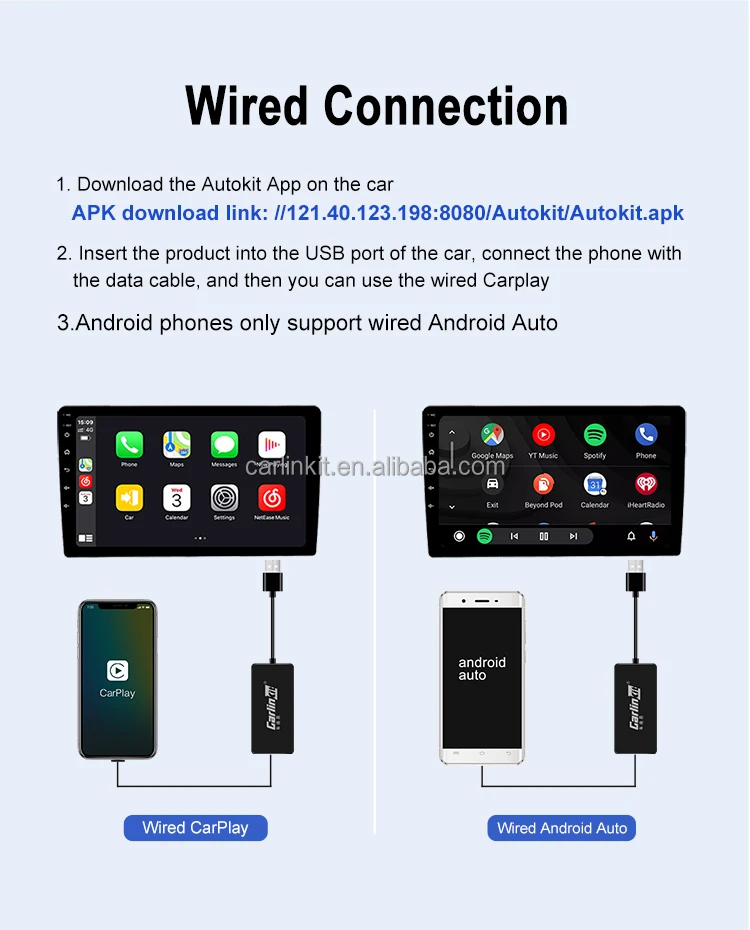 Carlinkit Carplay - Mirror Link Adapter for Android Cars