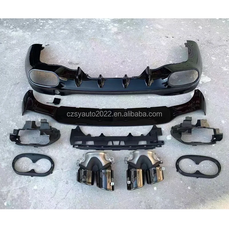Body Kit Include Front Bumper Assembly With Grille Rear Lip Exhaust For ...