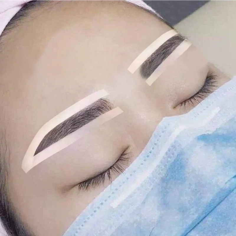 6 Pairs Eyebrow Mapping Sticker Eyebrow Shaping Stickers Silicone Disposable Skin Friendly ...