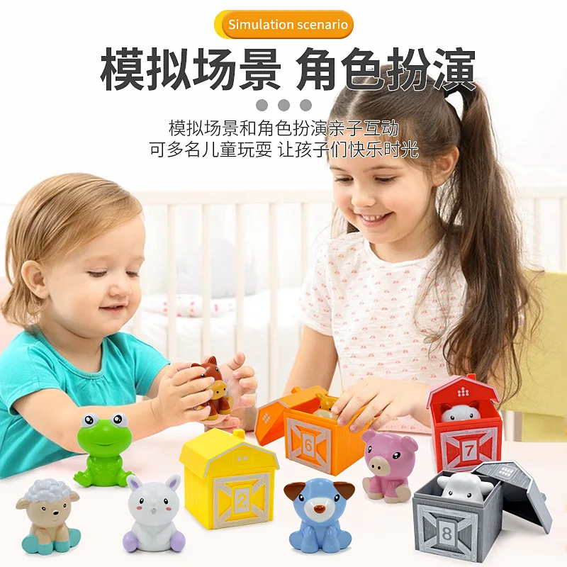 Farm Animal Toys Montessori Counting Toys Kids Matching Sorting Fine ...
