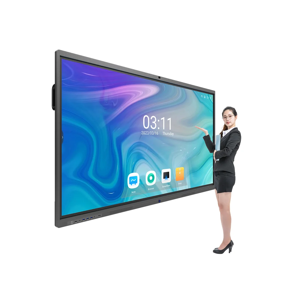 Conference Classroom All in One 100 Inch Teaching Board Touch Screen ...