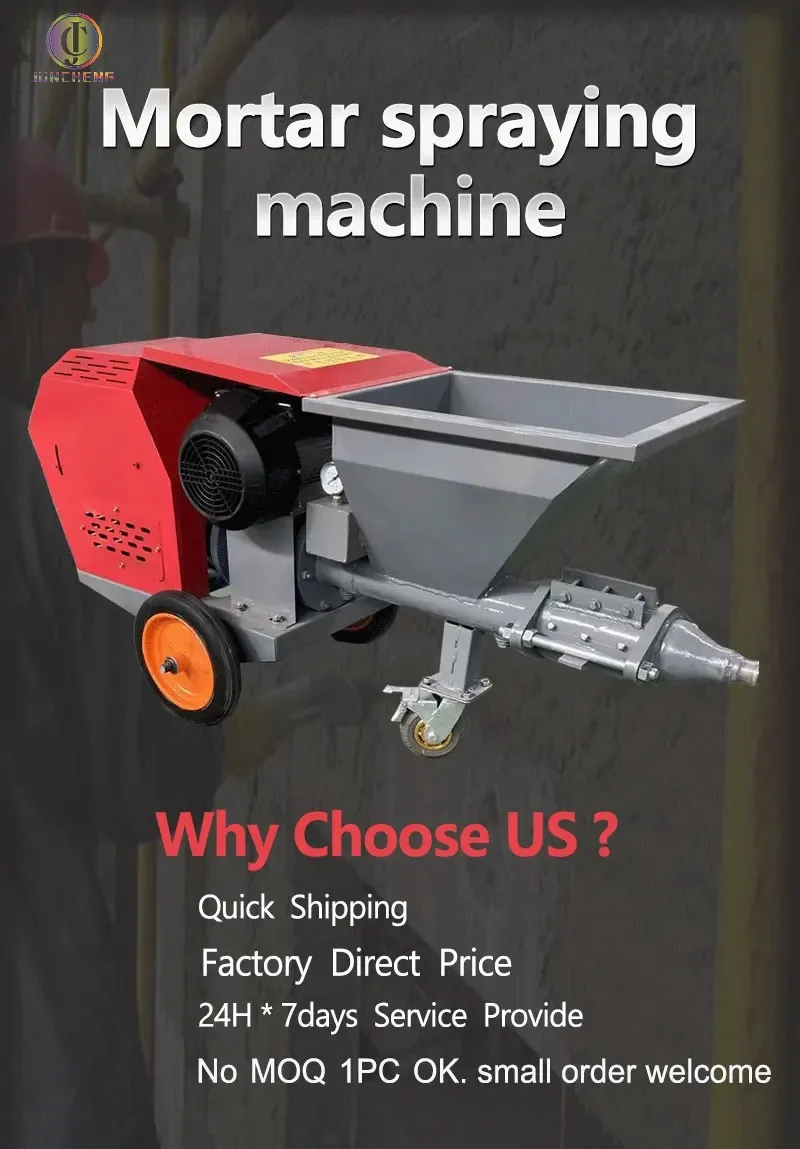 Electric Concrete Mortar Spraying Pumping Mortar Spray Plaster ...