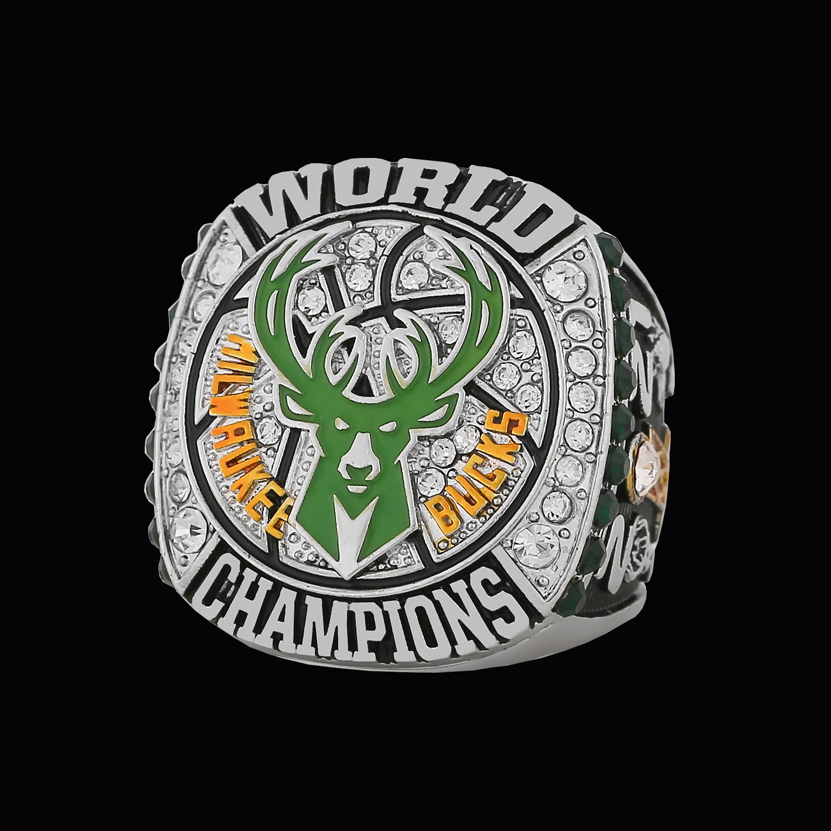 Custom tournament championship ring 2021 Milwaukee Bucks championship ...