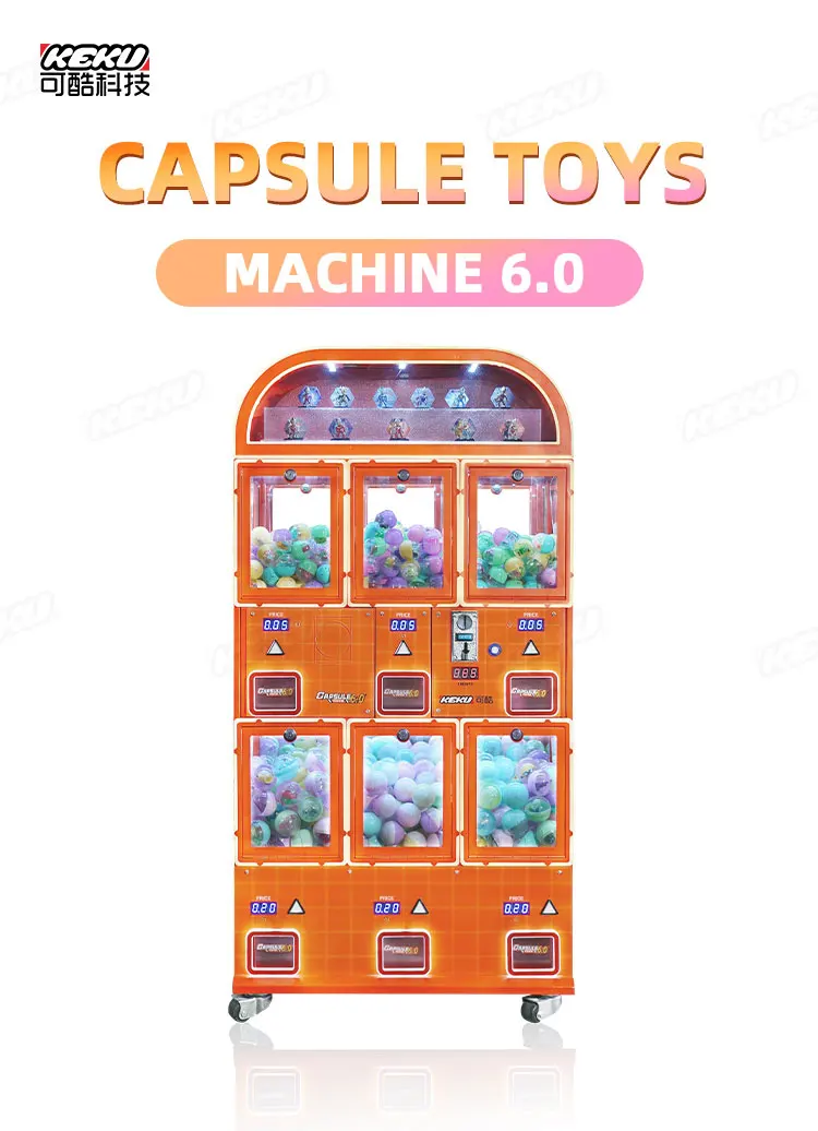 Factory 2024 Hot Sale Arcade Coin Operated Capsule Toys Gashapon Toy ...