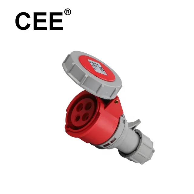 CEE waterproof IP67 380V 440V 32a 4 pin 3P+PE 3h industrial plugs and ...