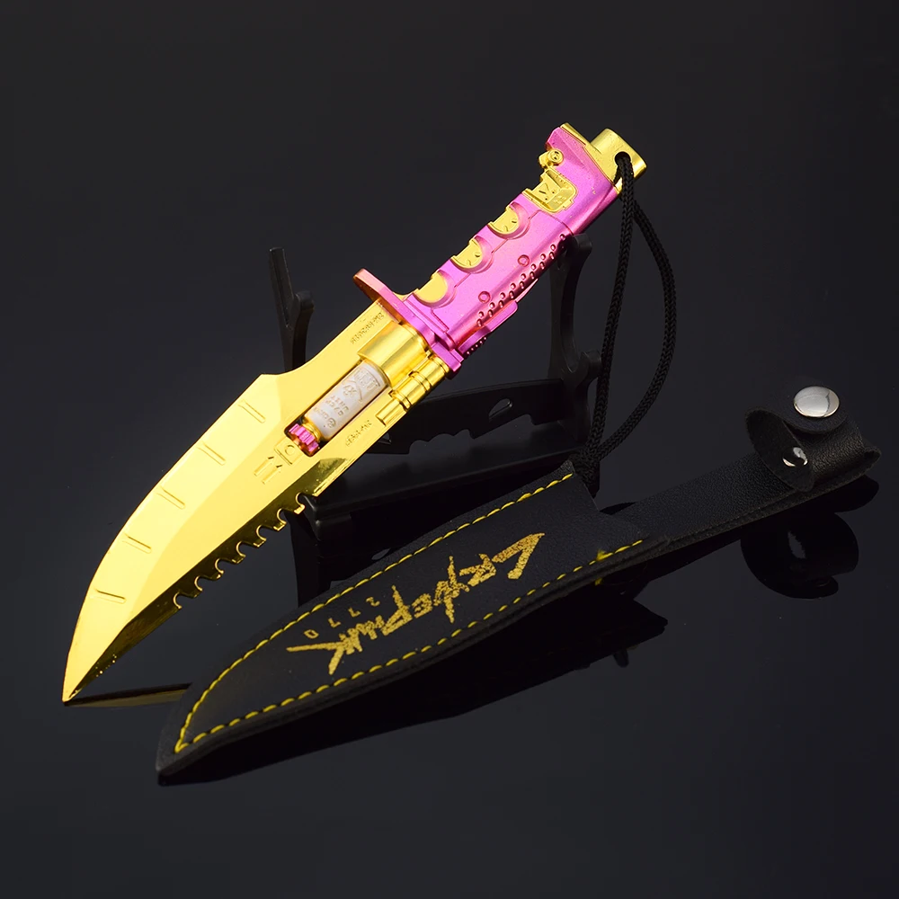 Cyberpunk 2077 Game Weapon Model Wolf Head Dagger Katana Weapon Model ...