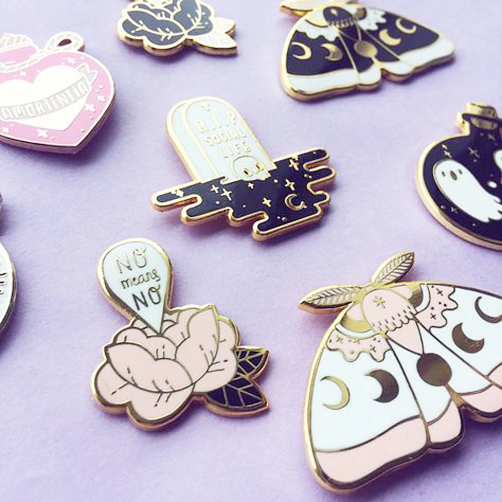 Design Your Own Pins Metal Crafts Custom Purple Metal Lapel Pins Magis ...