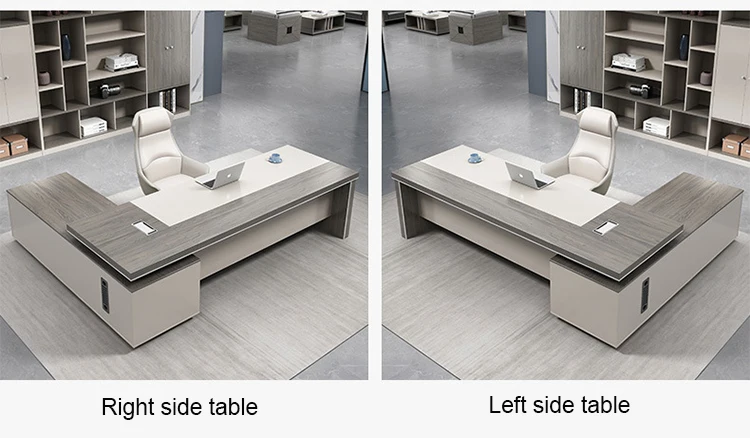 Office Furniture Executive Modern Executive Table L Shape Melamine ...