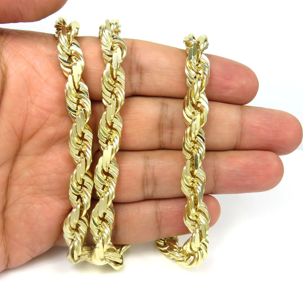 Alibaba.com: 3mm Gold Rope Chain, 10k 14k 18k Plated, Hip Hop Style ...