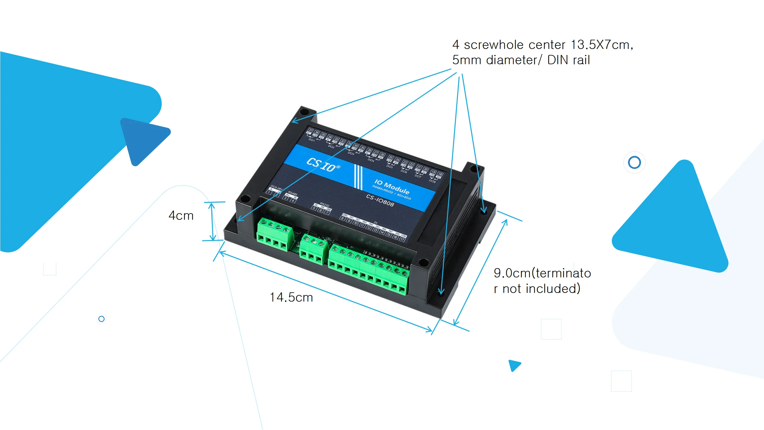 8 Serial Rs485/rs232 Input Output Device - Buy Rs485 I/o Module With 8 Relays 8 Switch Input ...