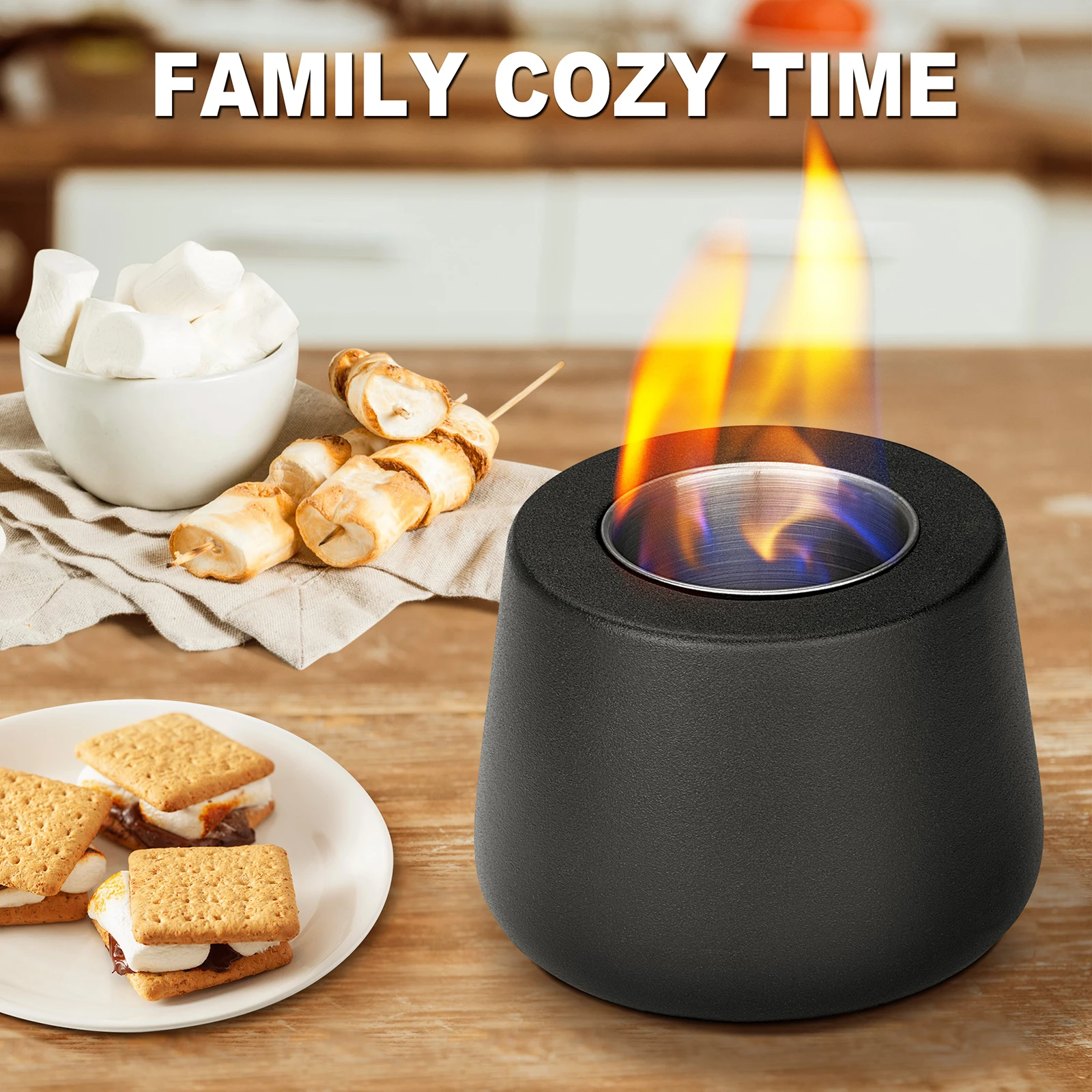 Tabletop Fire Bowl Pot - Clean Burning Bio Ethanol Fireplace