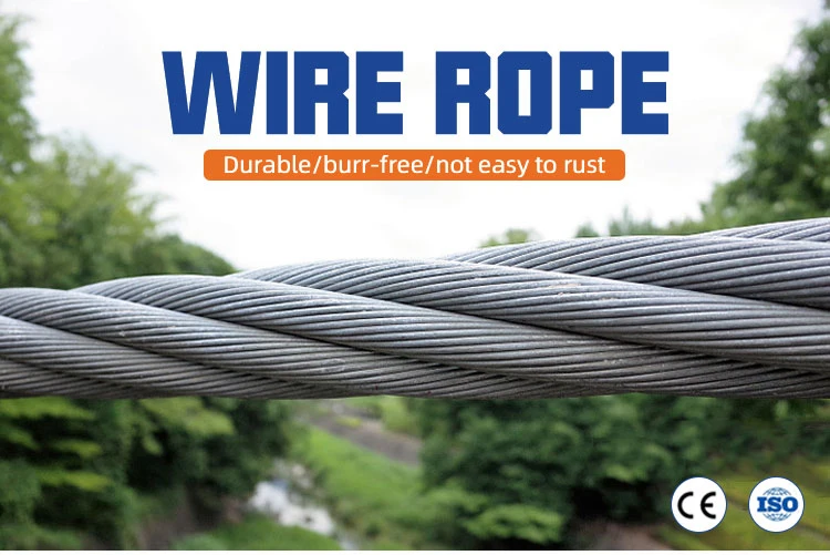 Galvanized Steel Wire Rope Stainless 7*19 Wire Rope Elevator Steel Wire ...