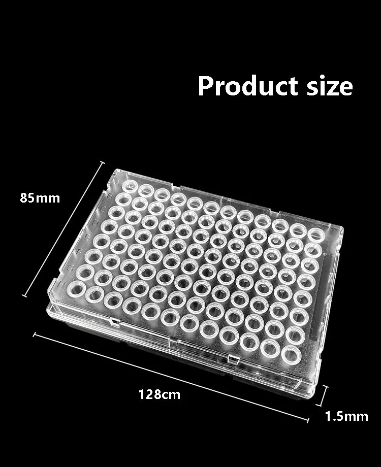 Laboratory Consumables 96-well Pcr Transparent Reaction Plate - Buy ...