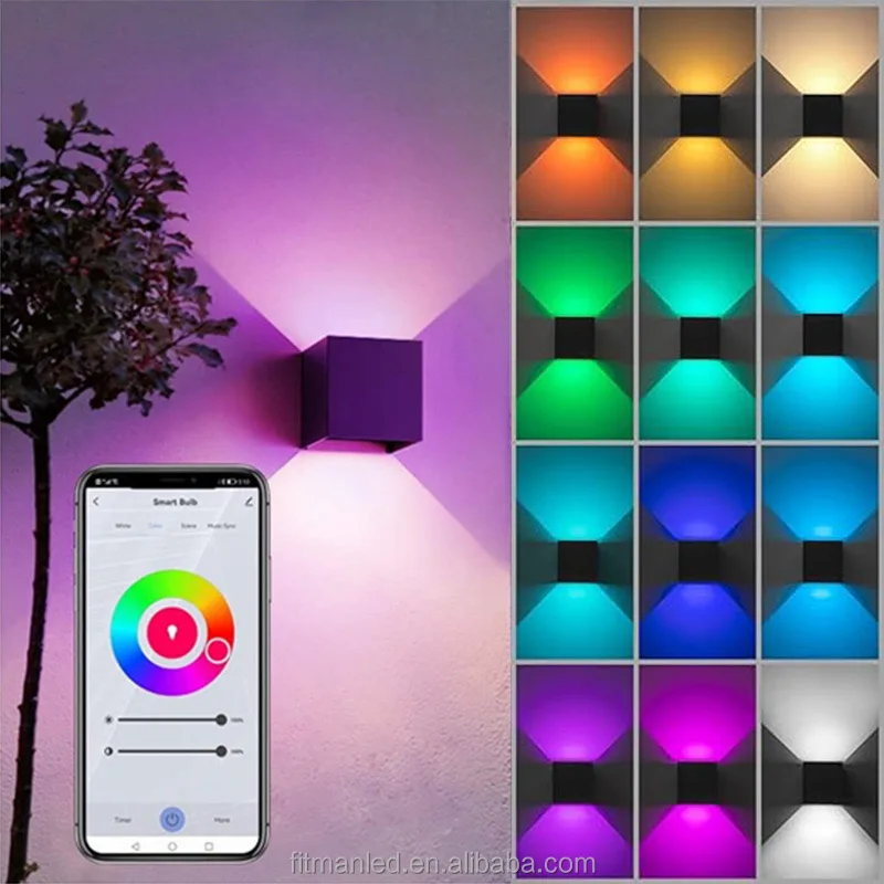 Tuya Control LED RGBW Color Dimming Smart WiFi Waterproof Outdoor Wall ...
