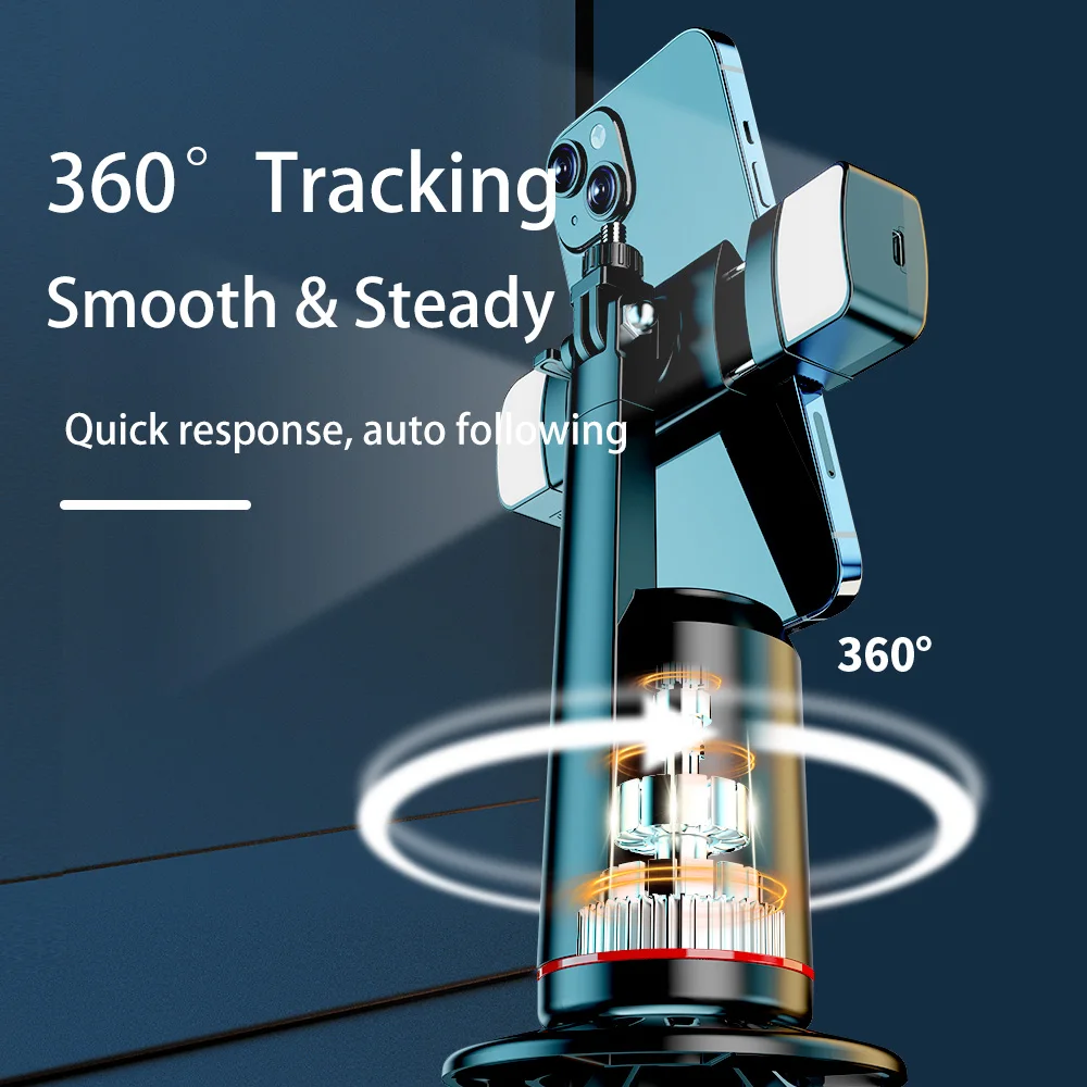 Q02 Auto Face Tracking Tripod - 360 Rotation & Gimbal Stabilizer
