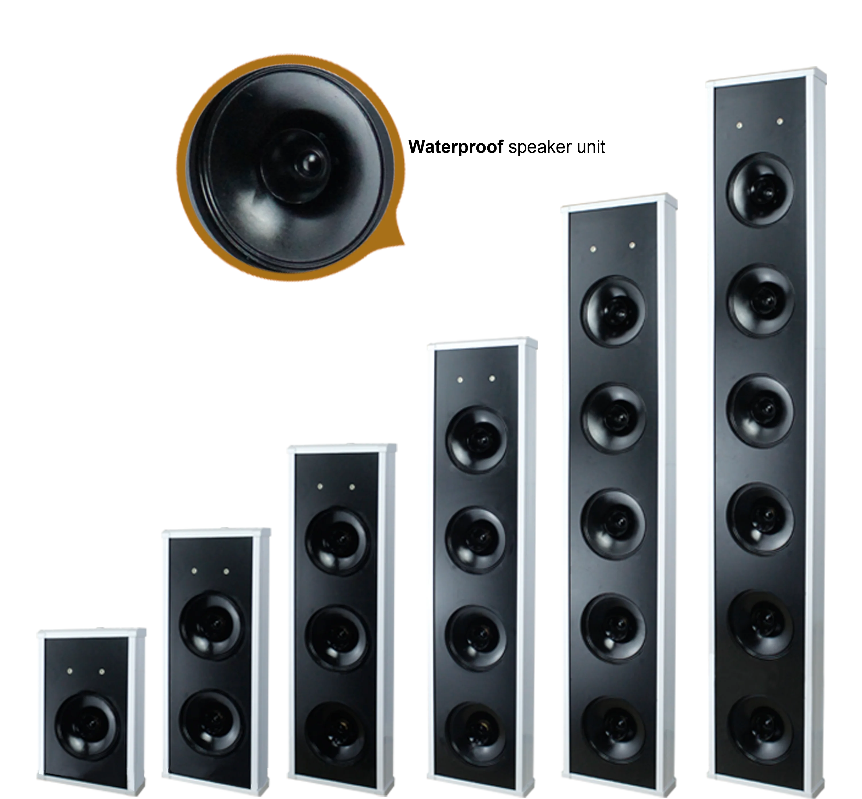 RH-AUDIO Full Weather Column Speaker With Waterproof IP 65 Rated for ...