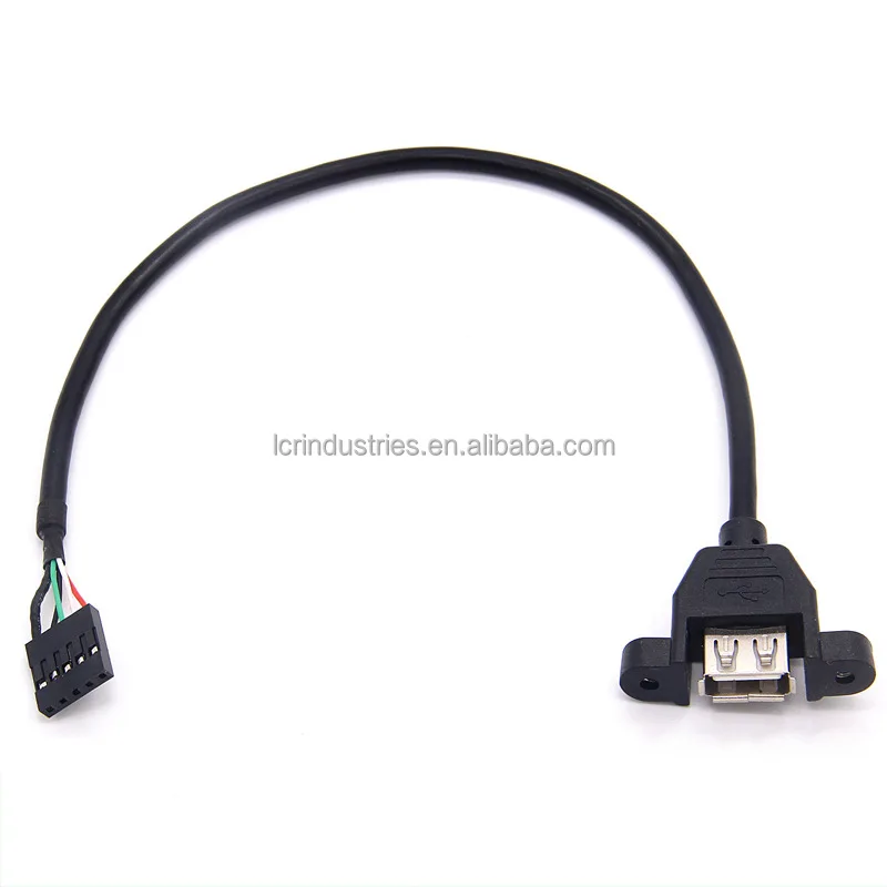 Custom Panel Mount USB Female Cable with JST Molex Connector