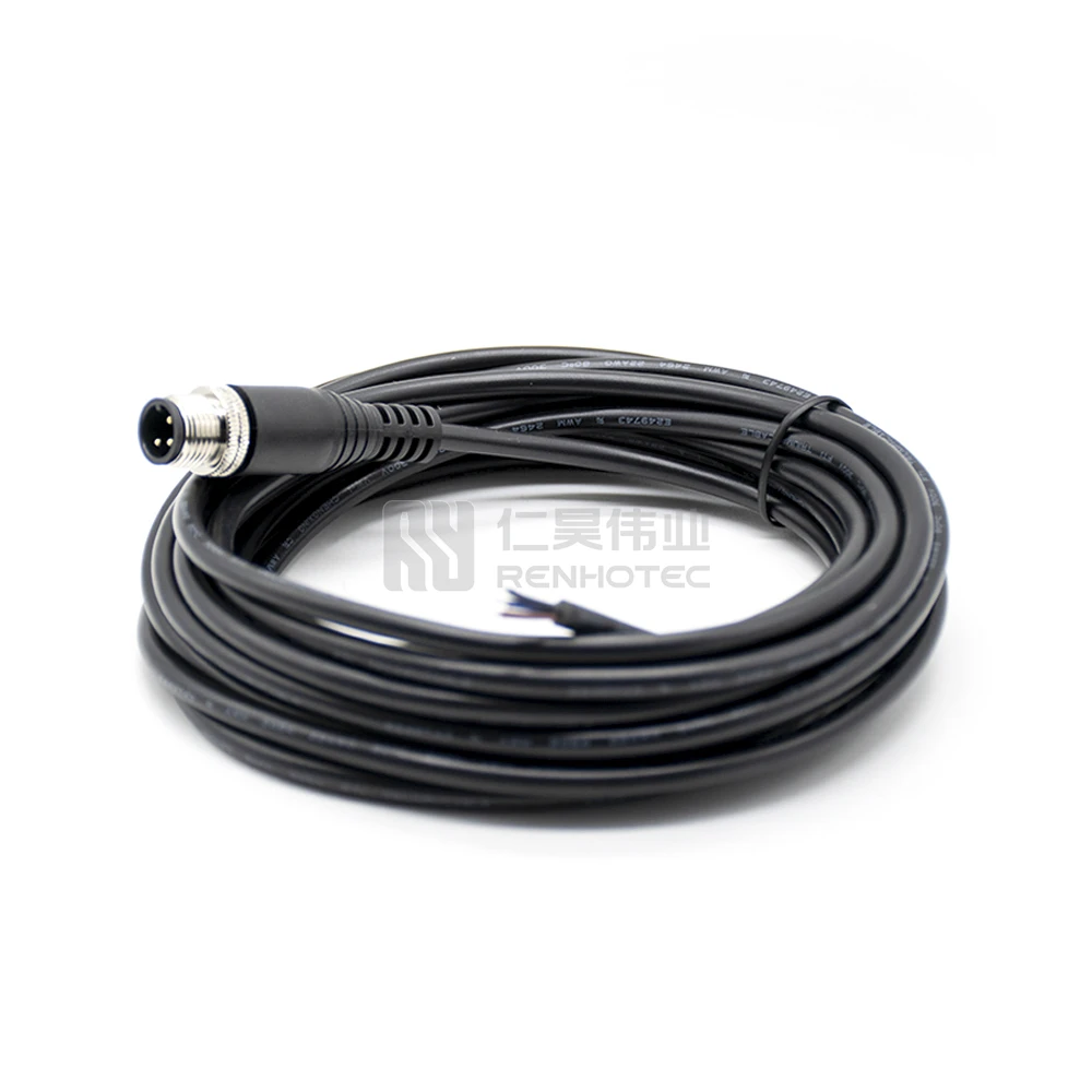 3 Pin Can Bus Connector - M12 Connector Cable PVC PUR TPU